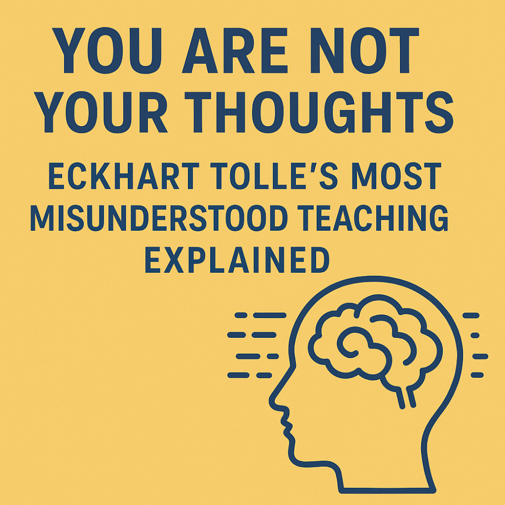 You Are Not Your Thoughts – Eckhart Tolle’s Most Misunderstood Teaching Explained